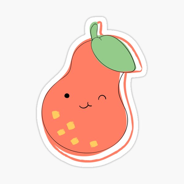 "Cute pink pear sticker" Sticker for Sale by StickerLadies | Redbubble