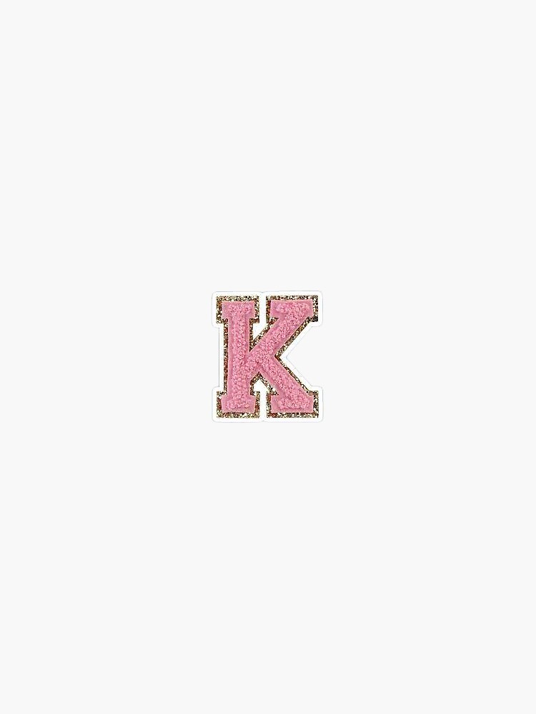 "Preppy Letter K " Sticker for Sale by DesignsByGQ | Redbubble