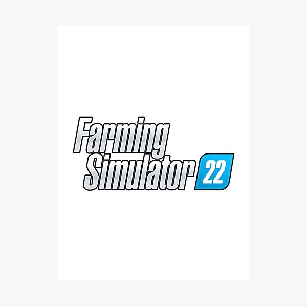 "Farming Simulator 22 logo" Photographic Print for Sale by JaroNT ...