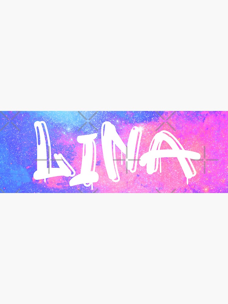 "Lina name present gift idea galaxy" Sticker for Sale by EverSmile ...