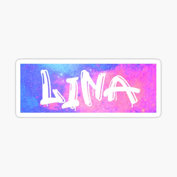 "Lina name present gift idea galaxy" Sticker for Sale by EverSmile ...