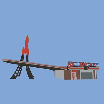 "Fallout - Red Rocket" Sticker for Sale by italiantacos | Redbubble