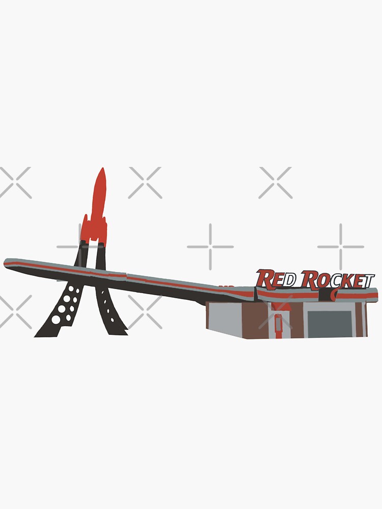 "Fallout - Red Rocket" Sticker for Sale by italiantacos | Redbubble