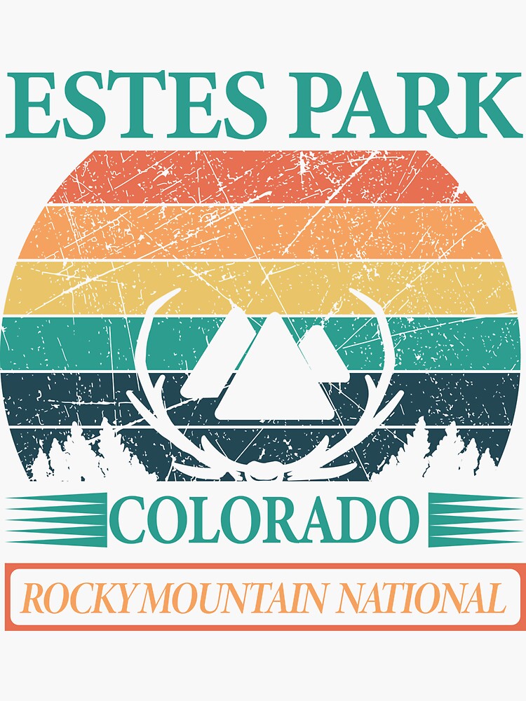 "Estes park colorado rocky mountain national" Sticker for Sale by ...