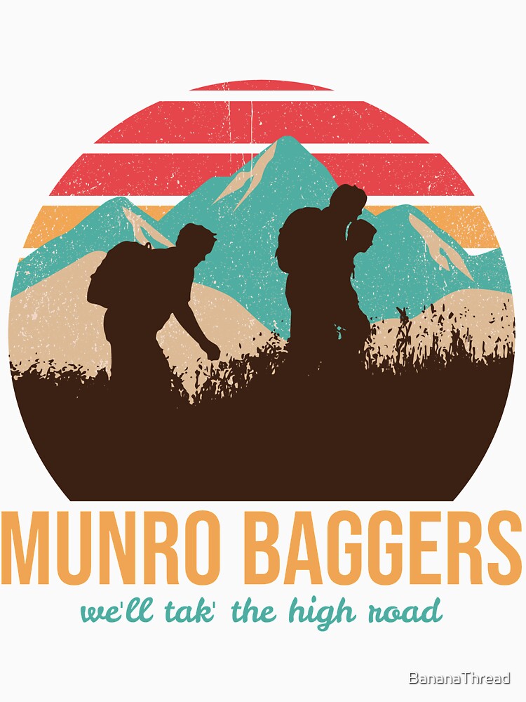 "Munro Baggers Scotland Design" T-shirt for Sale by BananaThread ...