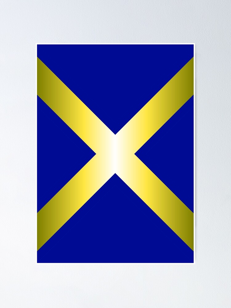 "Gold X" Poster for Sale by kerchow | Redbubble