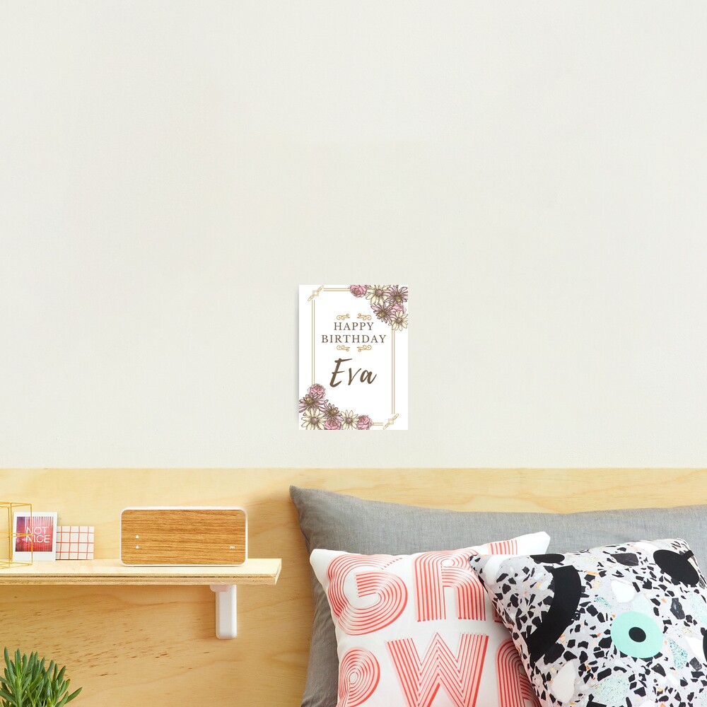 Impression photo « Joyeux anniversaire Eva | Carte de joyeux ...
