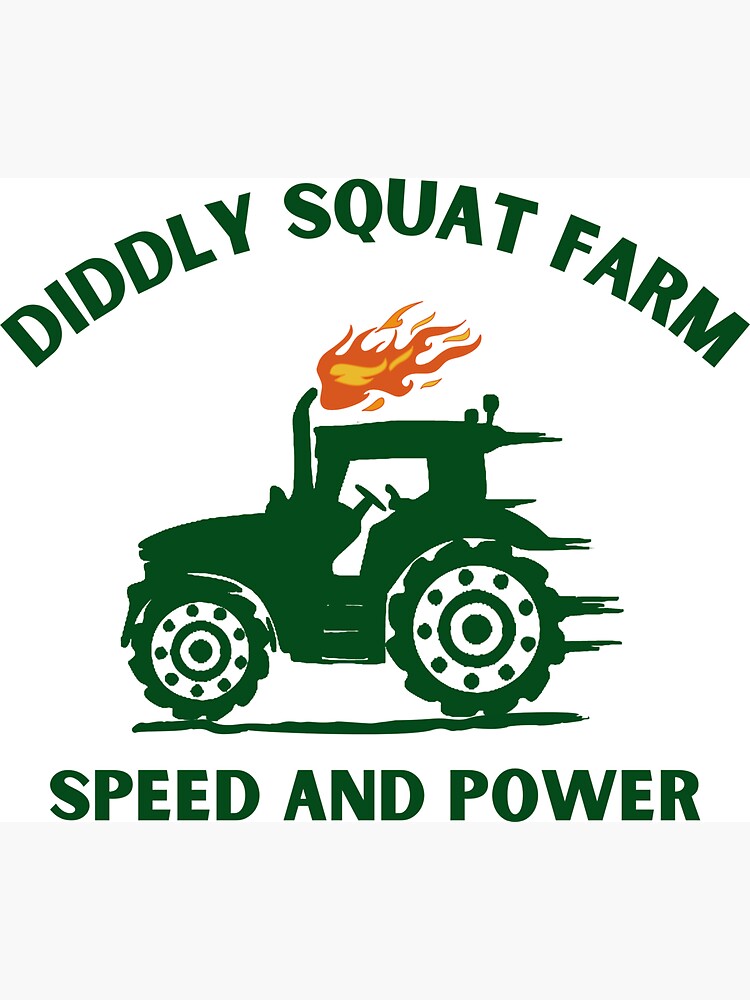 "Perfect Tractor Design Diddly Squat Farm Speed And Power" Magnet for ...