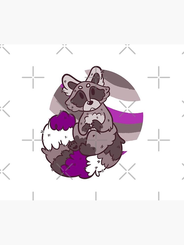 "Pride Raccoon ASEXUAL" Poster for Sale by Epoxxalypz | Redbubble