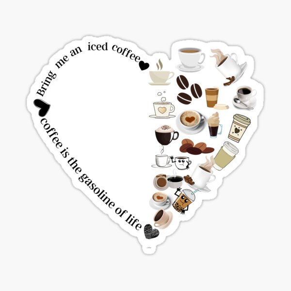 " enjoy your coffee" Sticker for Sale by infinity-khd | Redbubble