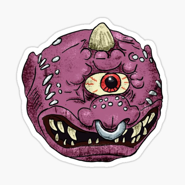 "Madballs horn head" Sticker for Sale by Straw-hat-sheek | Redbubble