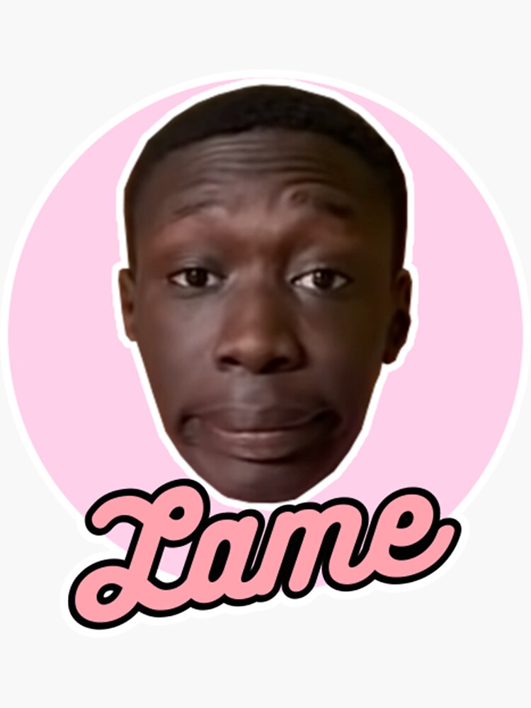 "Khaby Lame Lame " Sticker for Sale by GidurLokat | Redbubble
