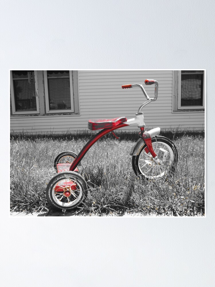 "Little Red Trike" Poster by Odd-One-Omaha | Redbubble