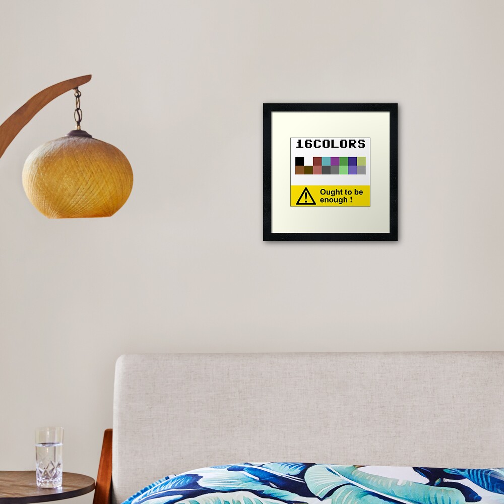 "COMMODORE 64 Color Palette" Framed Art Print for Sale by zapposh ...