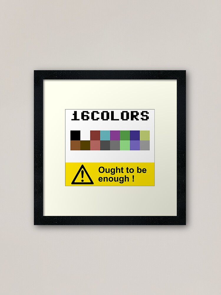 "COMMODORE 64 Color Palette" Framed Art Print for Sale by zapposh ...