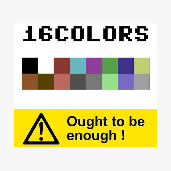 "COMMODORE 64 Color Palette" Photographic Print for Sale by zapposh ...