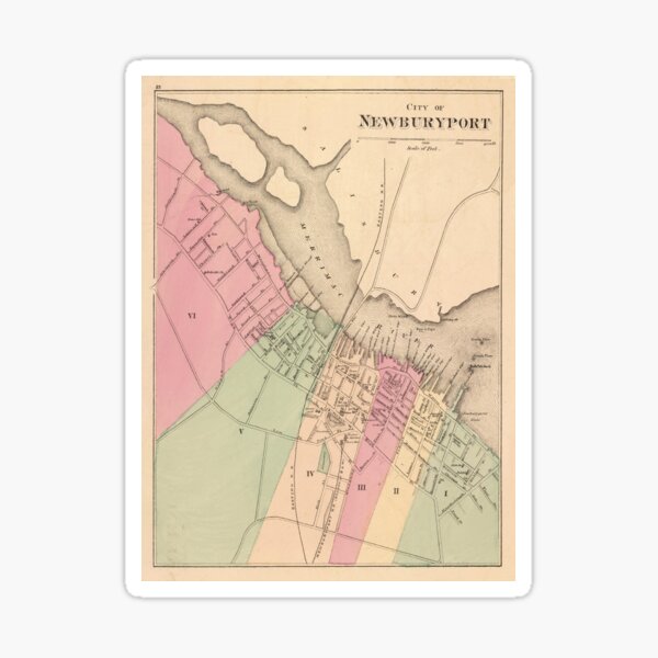 Newburyport Snow Black Stickers for Sale | Redbubble