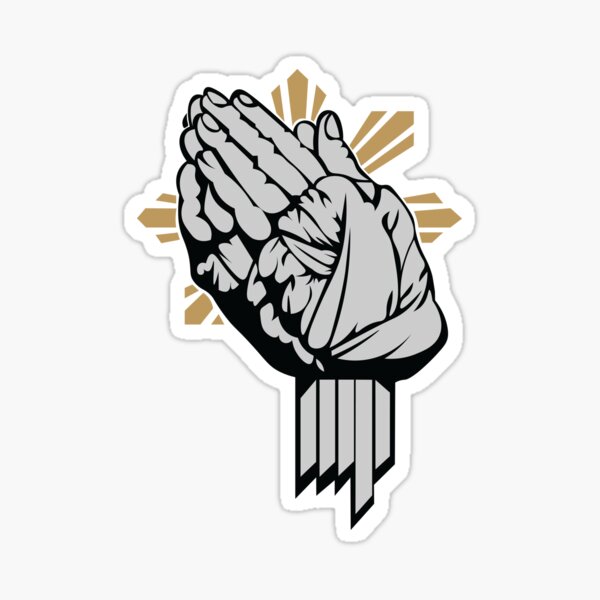 "Praying Hand Manny Pacquiao" Sticker for Sale by sleekjuan | Redbubble