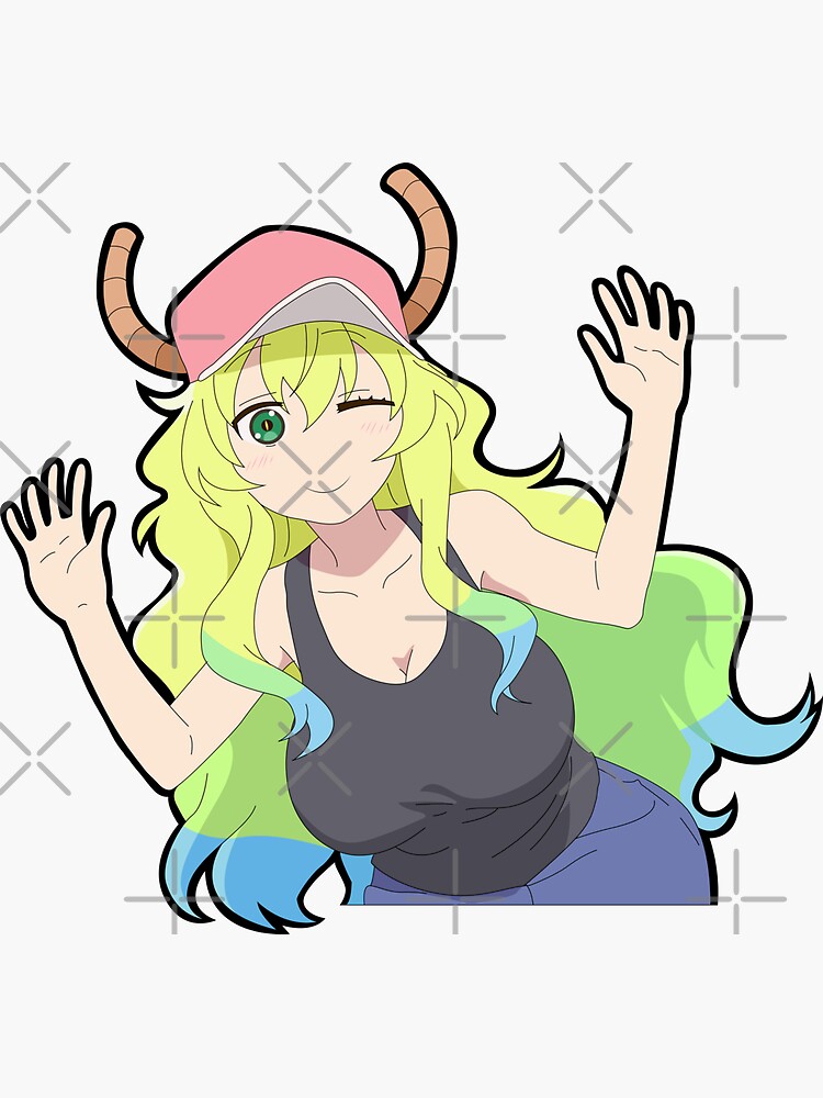 "Lucoa miss kobayashi's dragon maid" Sticker for Sale by Migi-Desu ...