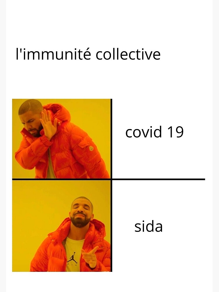 "immunity vaccine covid drake meme" Poster by SamyDesigner | Redbubble