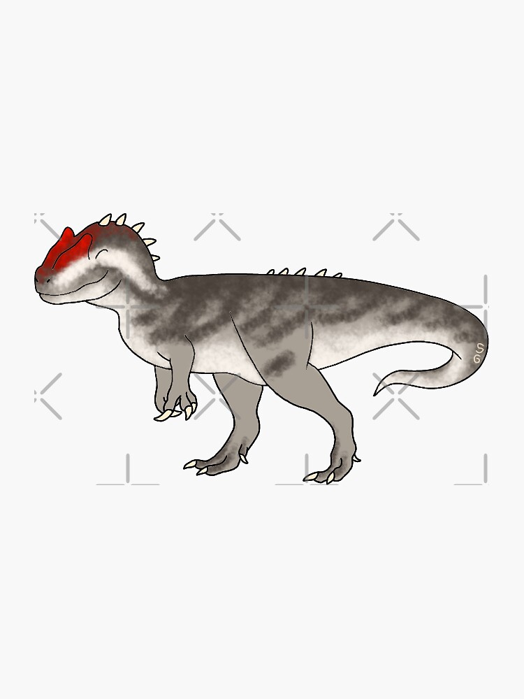 "Cute Allosaurus" Sticker by saradrawspaleo | Redbubble