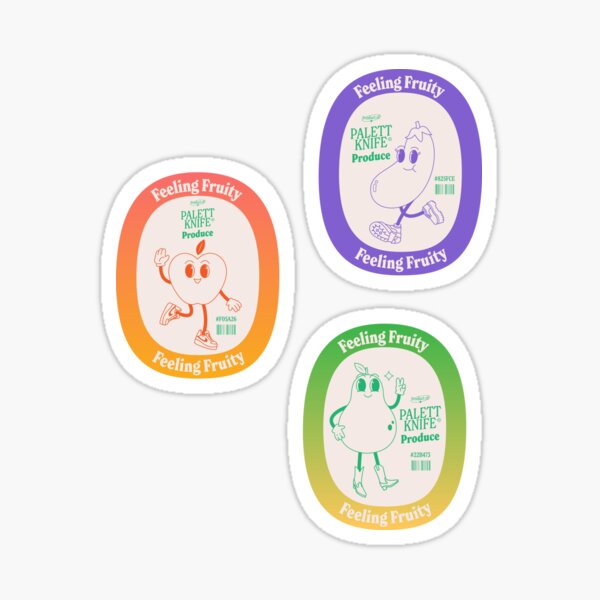 "Feeling Fruity: Sticker Set" Sticker by felisva | Redbubble