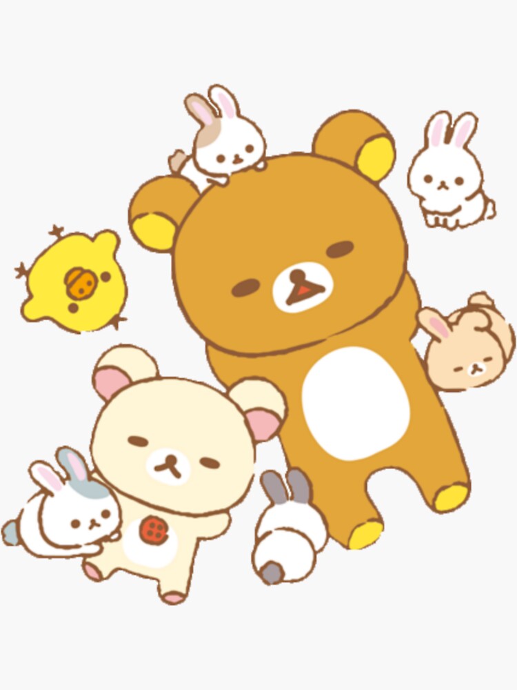 "Rilakkuma Rabbit" Sticker by Gamehamza | Redbubble