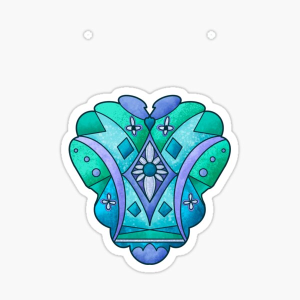 "Neptunic Shield" Sticker for Sale by dylan-mcvillain | Redbubble