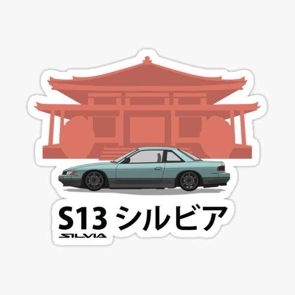 "Nissan Silvia S13 #2 - Temple" Sticker for Sale by nicgfx | Redbubble