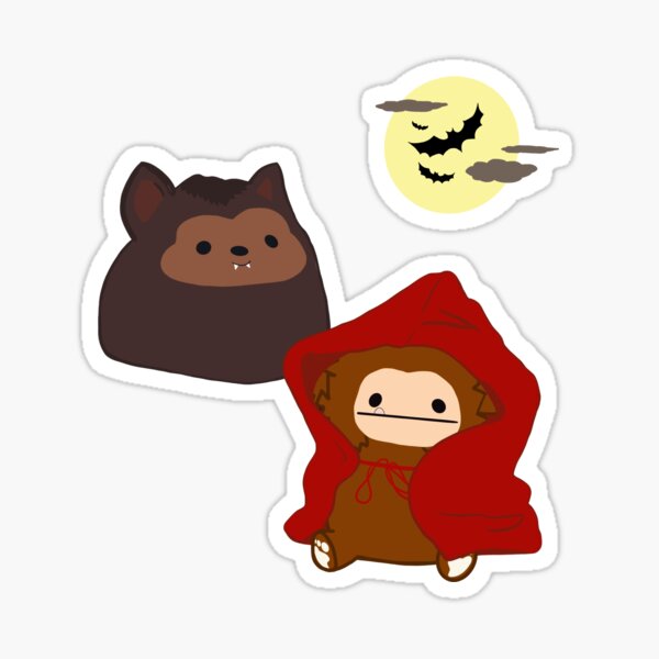 "Little Red Riding Benny" Sticker for Sale by Scout-Customs | Redbubble
