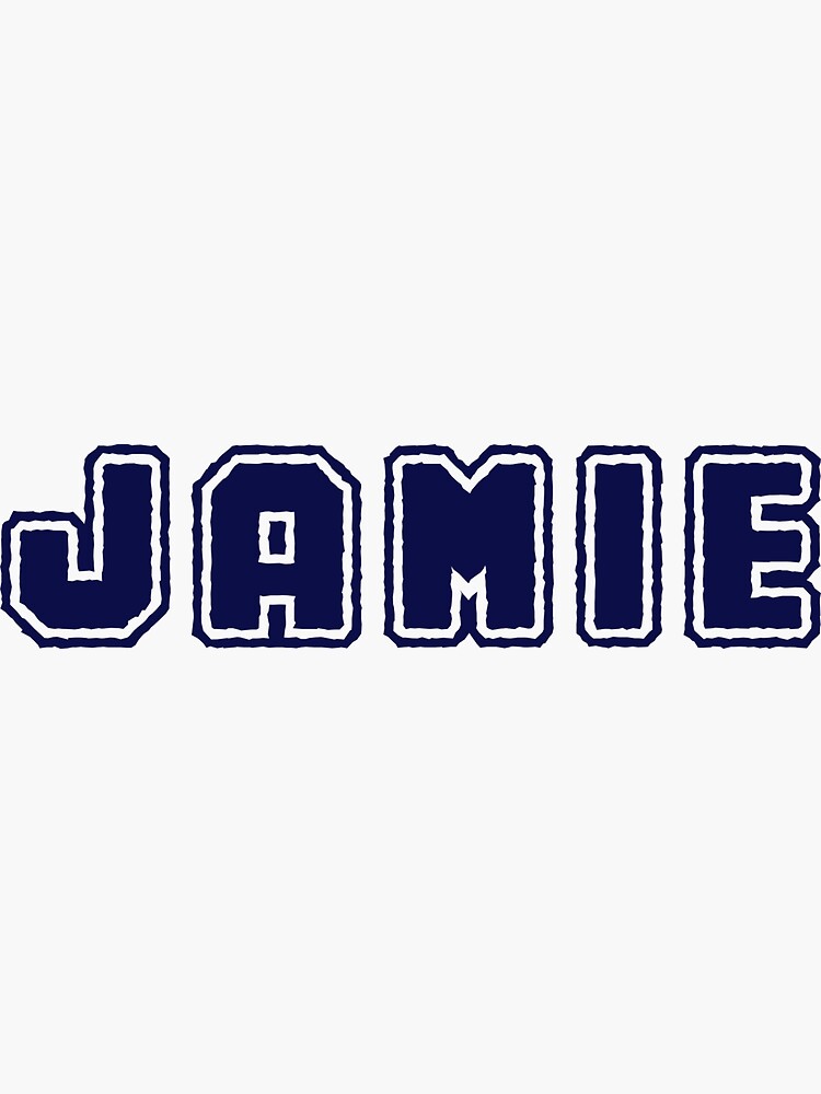 "JAMIE" Sticker for Sale by yalinsolomon | Redbubble