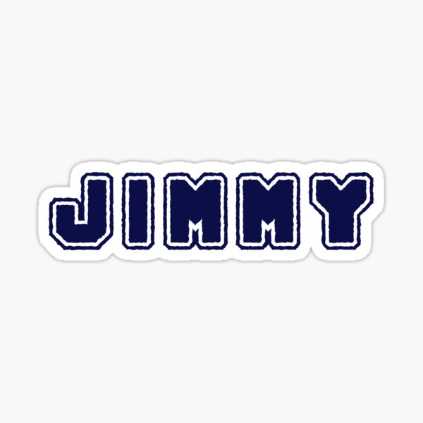 "JIMMY" Sticker for Sale by yalinsolomon | Redbubble