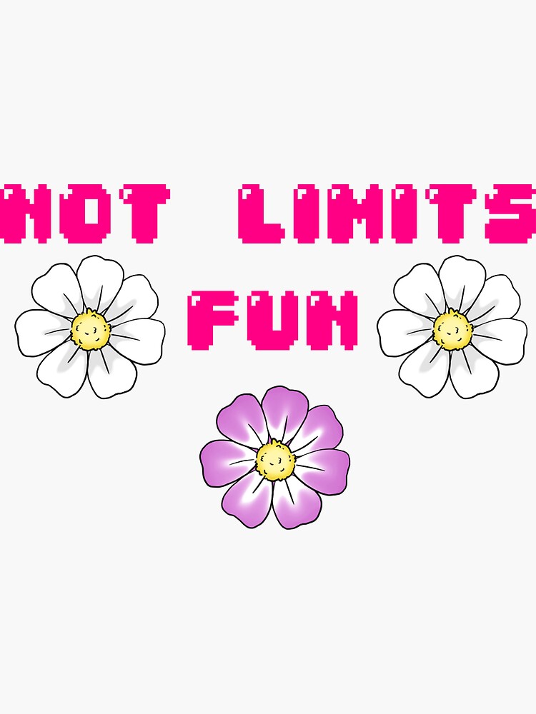 "Not limits fun" Sticker by UsuGarcia | Redbubble