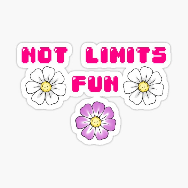 "Not limits fun" Sticker by UsuGarcia | Redbubble