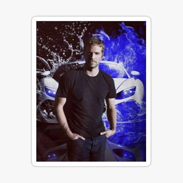"Paul Walker" Sticker for Sale by ElnaHakansson | Redbubble