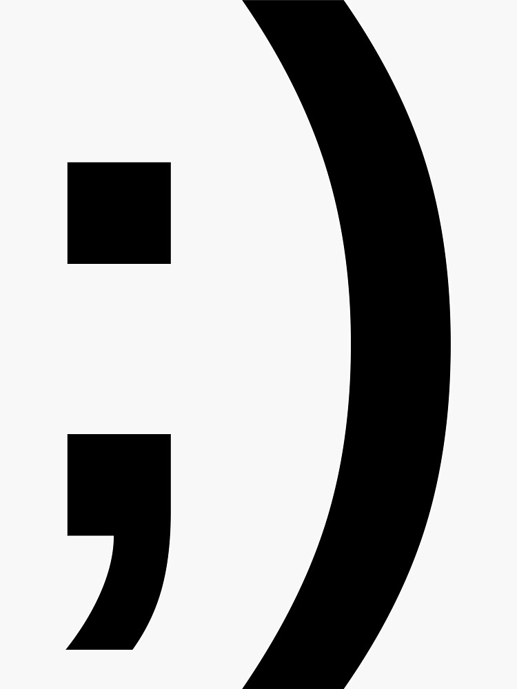 "Winking Face" Sticker by MeerkatTeeCo | Redbubble