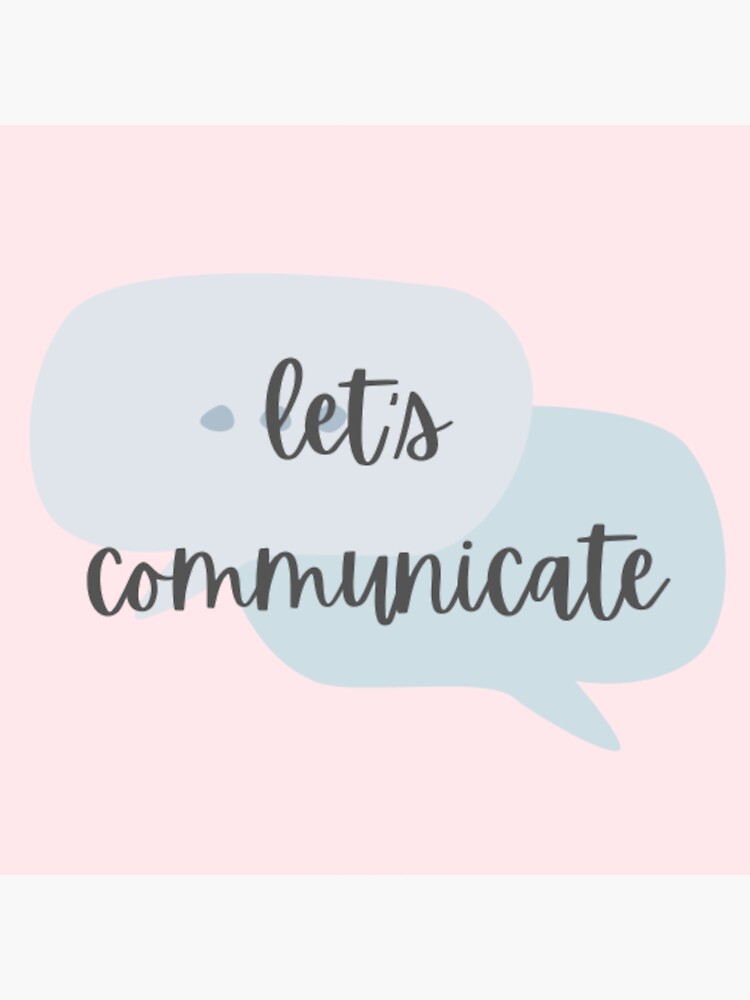 "Let's Communicate Speech Language Pathologist Sticker" Sticker for ...