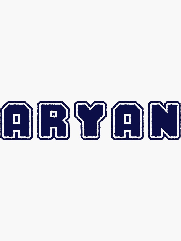 "ARYAN" Sticker for Sale by yalinsolomon | Redbubble