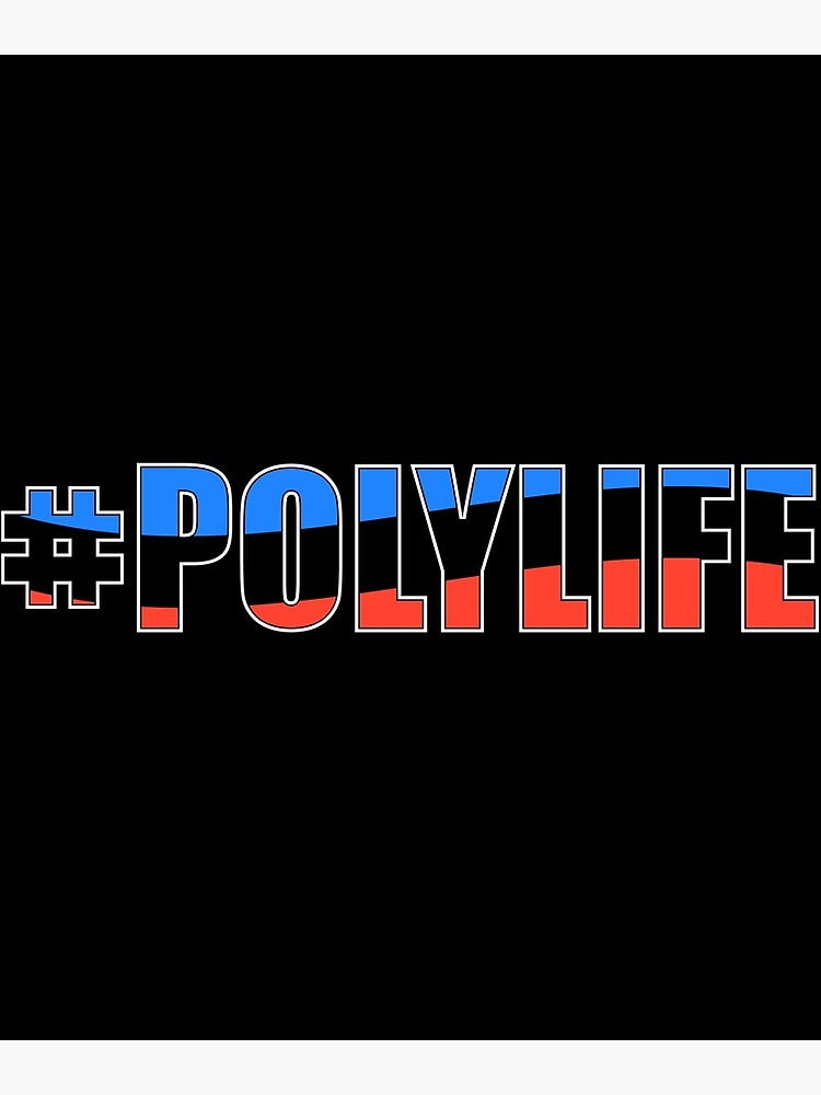 "Polylife Polyamory Pride Flag Polyamorous product" Poster by ...