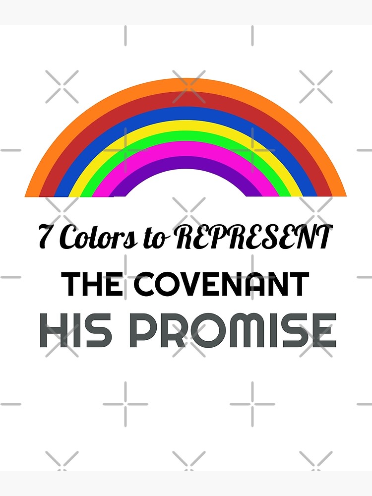 "7 Colors to Represent The Covenant His Promise" Poster by DIBS2021 ...