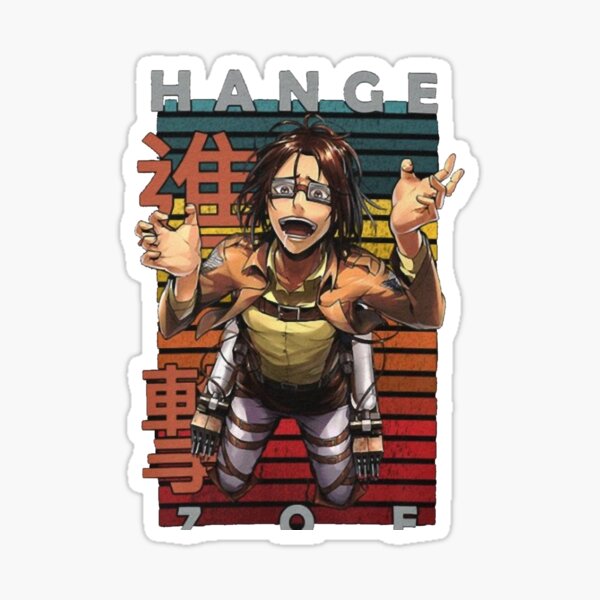 "Hange zoe japanese manga poster" Sticker for Sale by ChapmanDenise ...