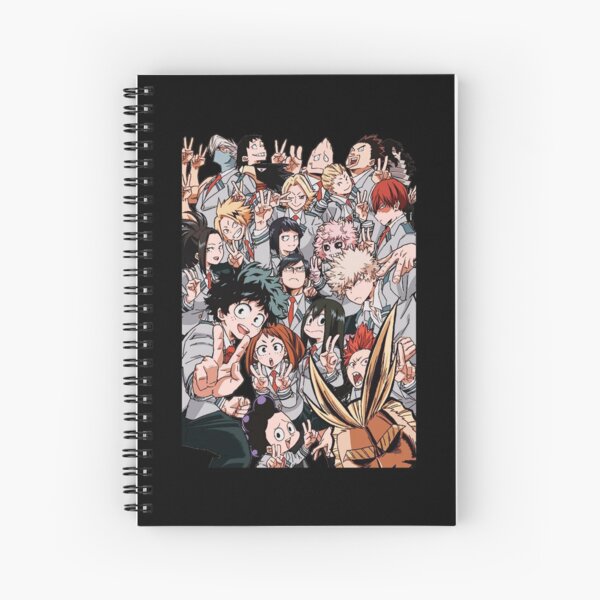"My hero Academia Class 1-A Classic" Spiral Notebook by FredRuecker ...
