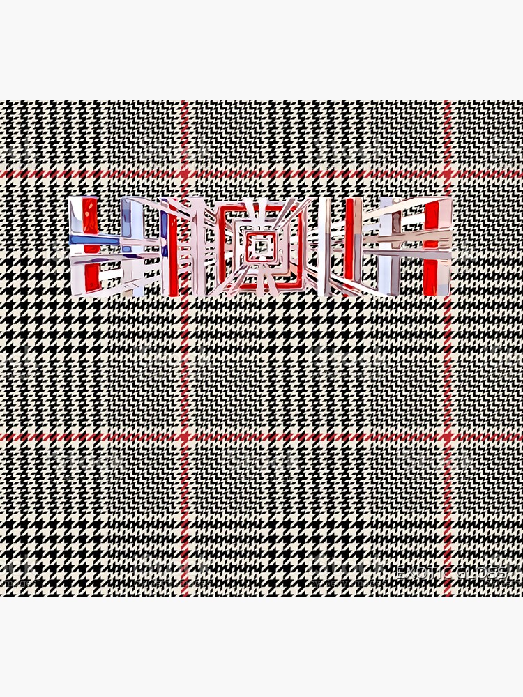 "TESLA MODEL S PLAID EMBLEM PLAID DESIGN" Sticker by PTRNRecognition ...