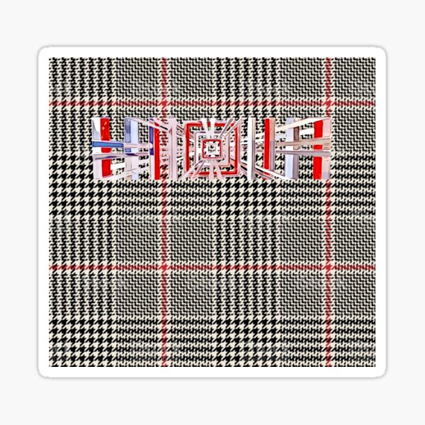 "TESLA MODEL S PLAID EMBLEM PLAID DESIGN" Sticker by PTRNRecognition ...