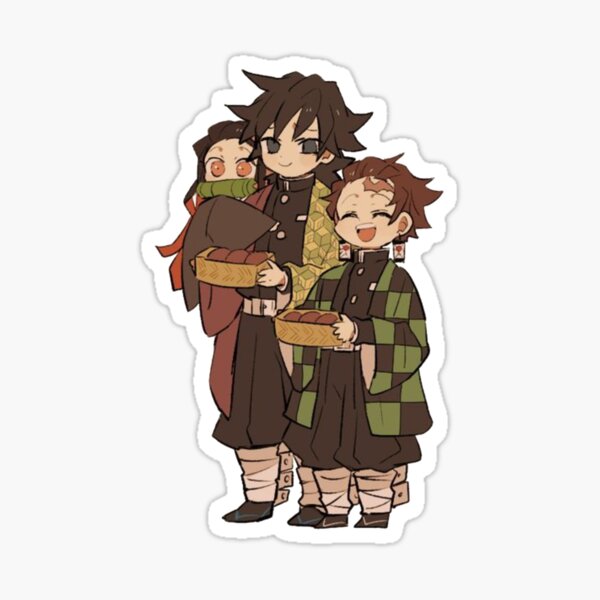 "CUTE DEMON-SLAYERS (KIMETSU-NO-YAIBA)" Sticker for Sale by FredRuecker ...
