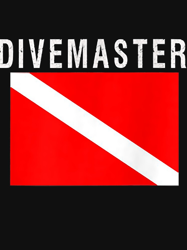 "Dive Flag Divemaster Dive Master Diver Down Scuba Diving Tank Top" T ...