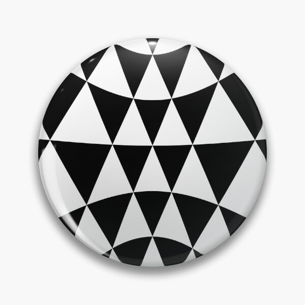 "Op Art Black White Warped Triangle" Pin by hyproinc | Redbubble