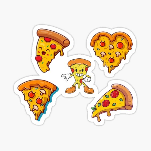 "Pizzas" Sticker by IshitaPoint | Redbubble