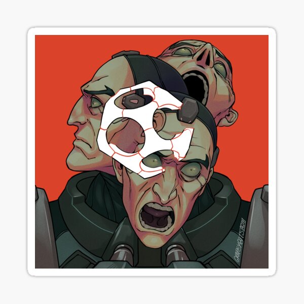 "aaaaaaaa scare man" Sticker for Sale by grapeyguts | Redbubble
