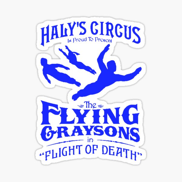 "Flying Grayson" Sticker for Sale by jumrunahdaisy | Redbubble